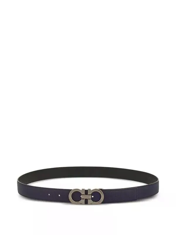 FERRAGAMO Reversible Gancio Belt - Blue