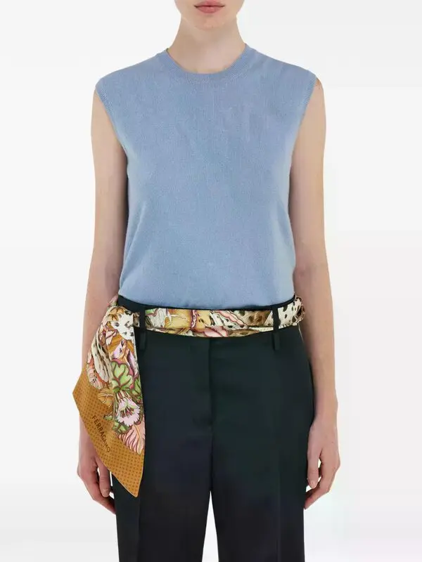 FERRAGAMO Cheetah-print Silk Scarf - Neutrals