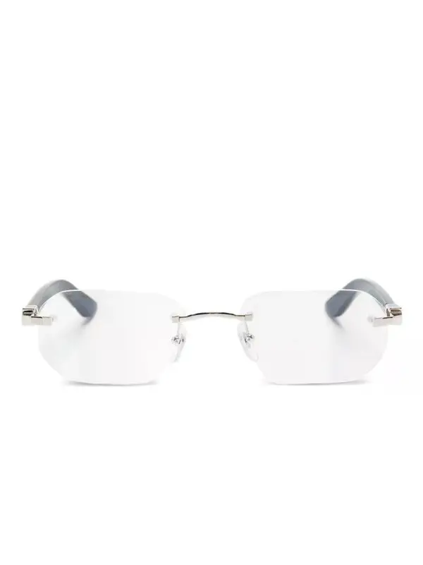 CARTIER Oval-frame Eyeglasses - Silver