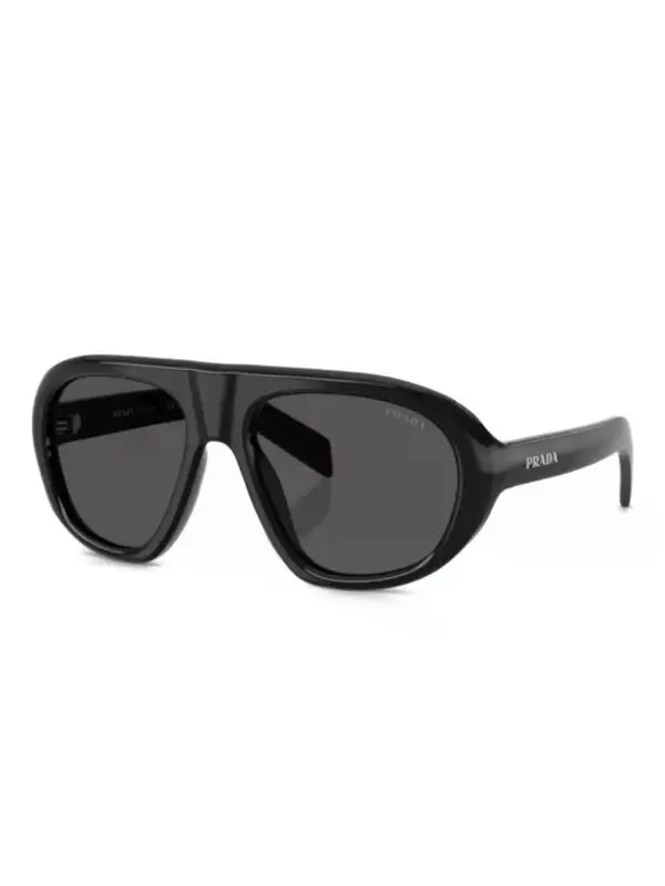 Prada Navigator-frame Sunglasses - Black