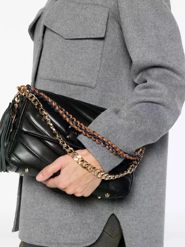 LA CARRIE Stehy Quilted Chain Shoulder Bag