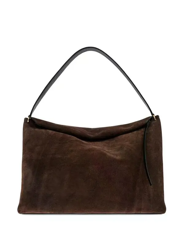WANDLER Penelope Suede Tote Bag - Brown