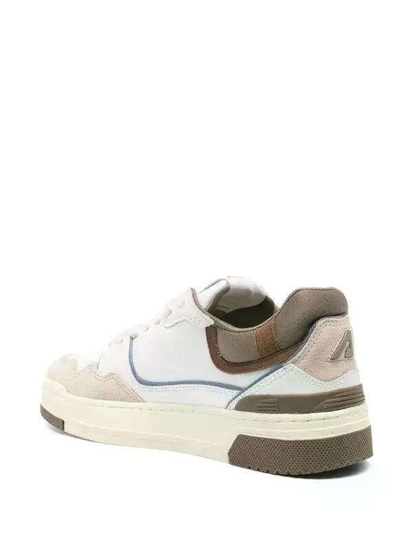 AUTRY Panelled Lace-up Sneakers - White