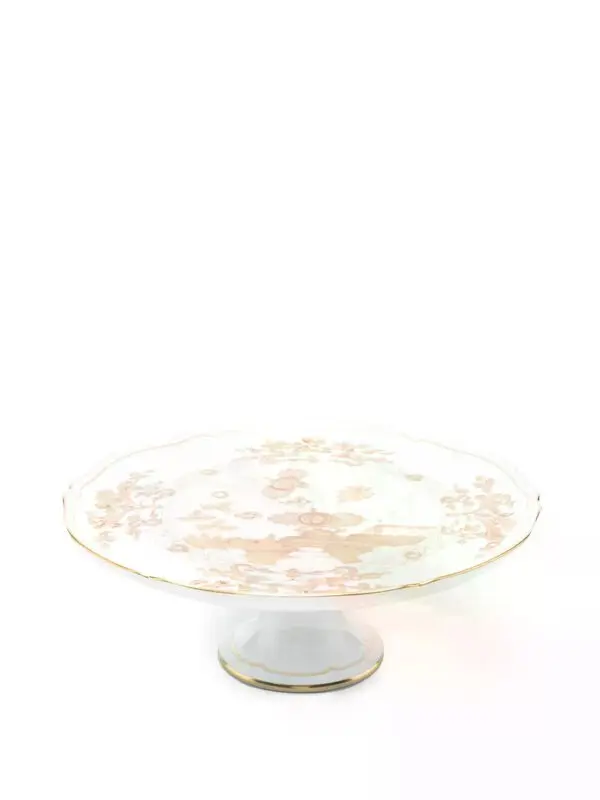 GINORI 1735 Oriental Italiano Floral Cake Stand - White