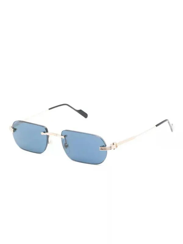 CARTIER Rectangle-frame Sunglasses