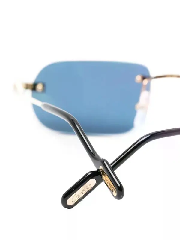 CARTIER Rectangle-frame Sunglasses