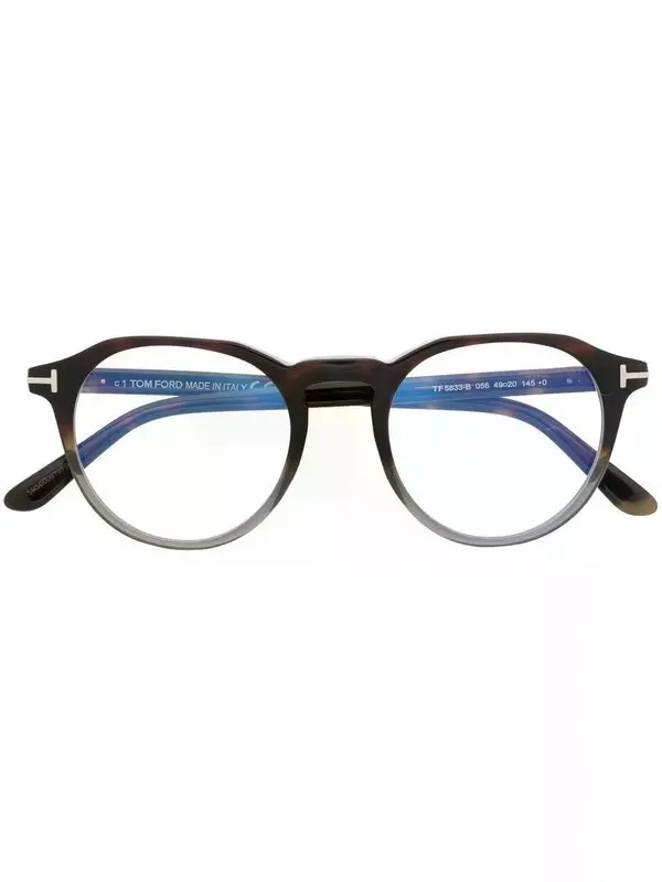 TOM FORD Round-frame Glasses - Brown
