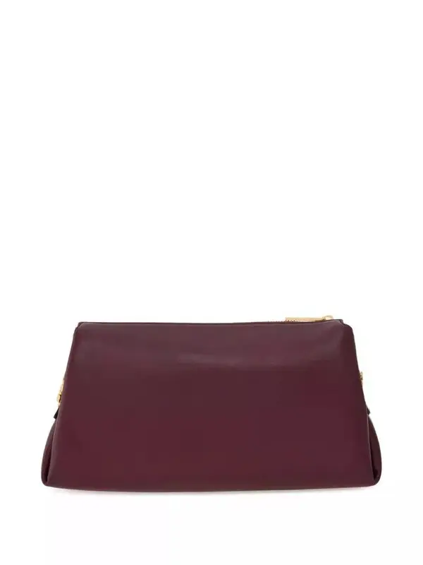 FERRAGAMO Embossed Logo Chain Mini Bag - Red