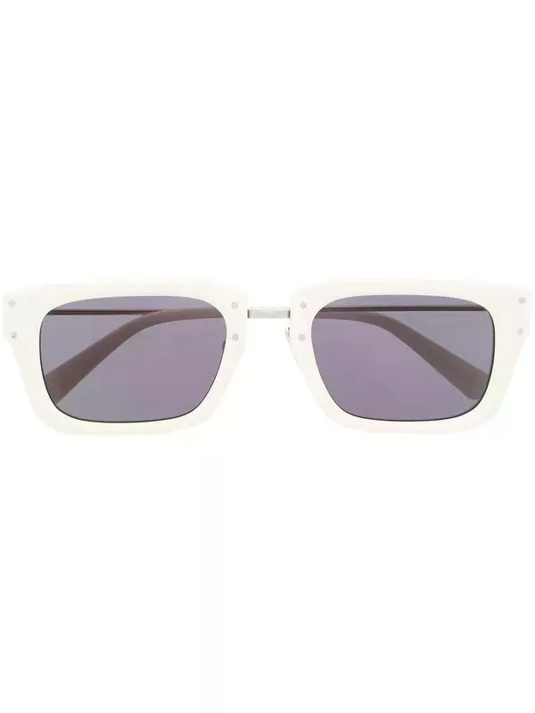 Jacquemus Square-frame Tinted Sunglasses - White