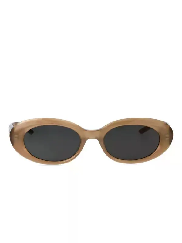 GENTLE MONSTER Molta Oval-frame Sunglasses - Brown