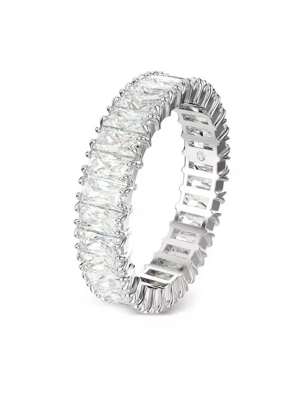 SWAROVSKI Matrix Rectangular-cut Ring - Silver