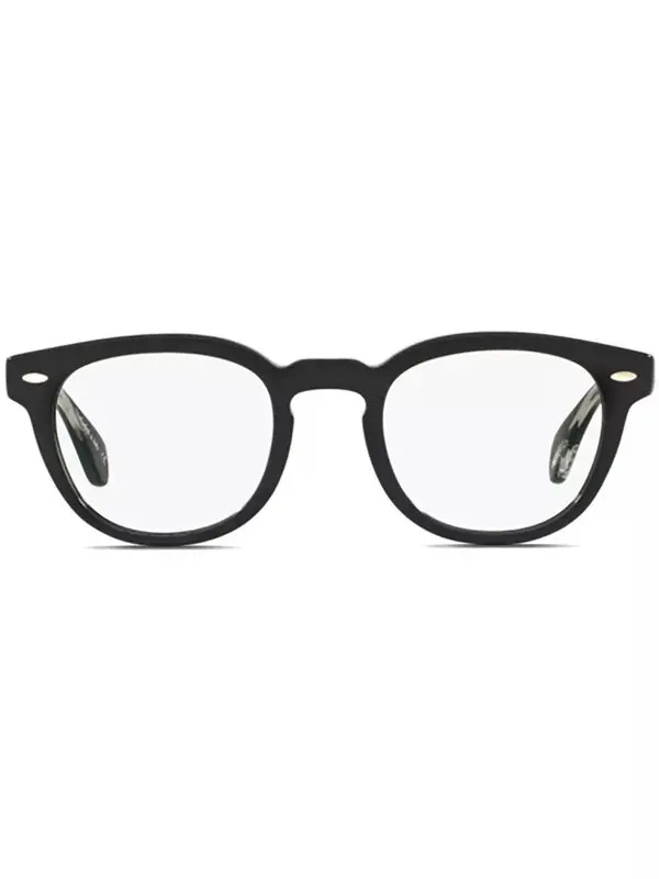 Oliver Spencer Round Frame Glasses - Black