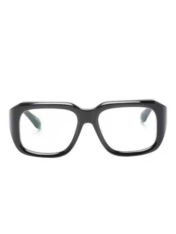 Matsuda Rectangle Eyeglasses - Black