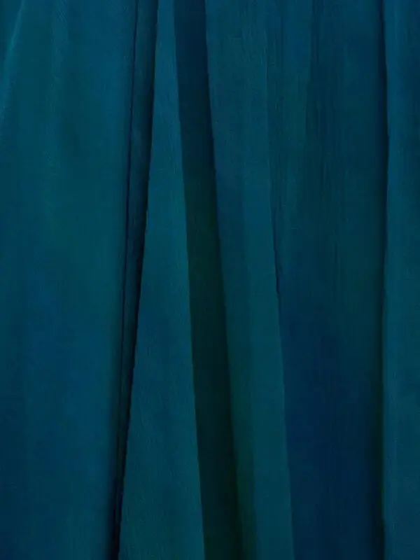 Chloé Ruffled Silk Dress - Green
