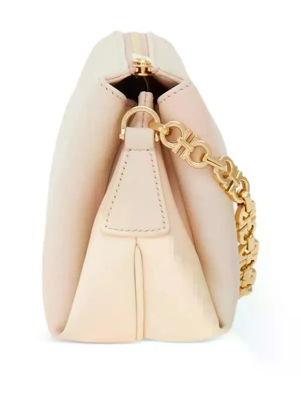 FERRAGAMO Gancini Chain Strap Mini Bag - Neutrals