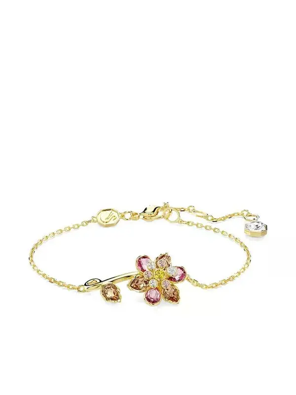 SWAROVSKI Idyllia Flower Charm Bracelet - Gold