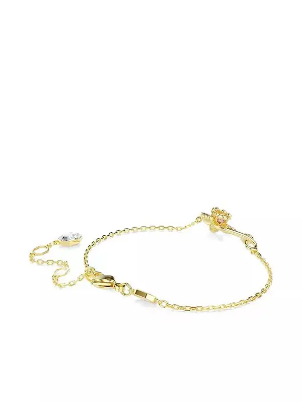 SWAROVSKI Idyllia Flower Charm Bracelet - Gold