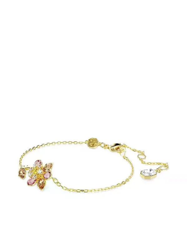 SWAROVSKI Idyllia Flower Charm Bracelet - Gold