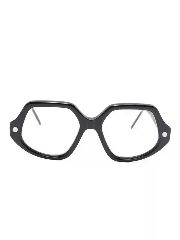 KUBORAUM Geometric Frame Eyeglasses - Black