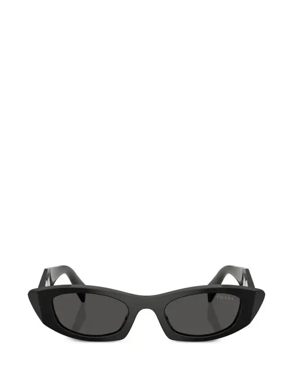 Prada Geometric-frame Sunglasses - Black