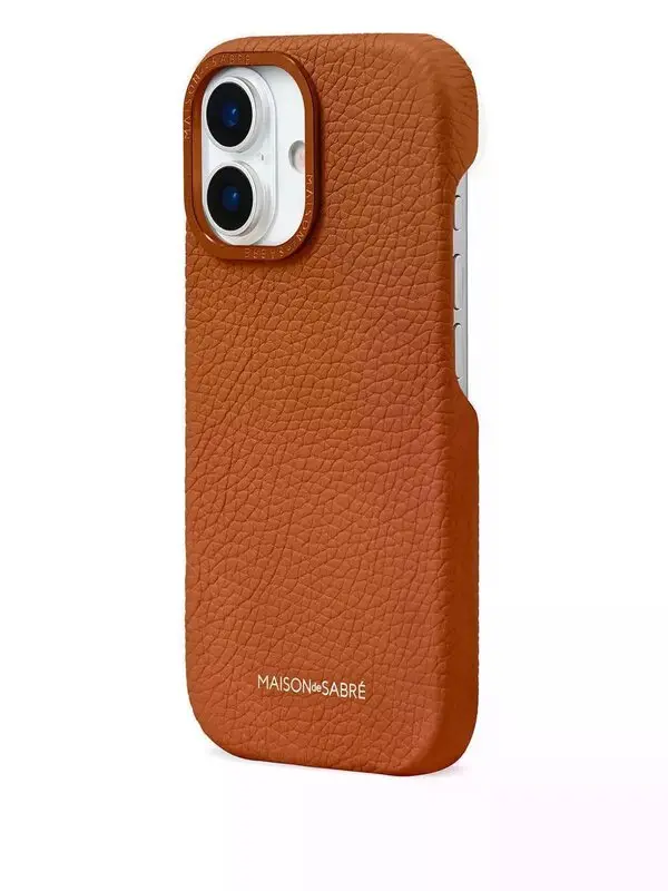 MAISON DE SABRE Leather Iphone 17 Case - Brown