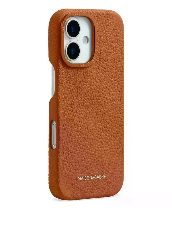 MAISON DE SABRE Leather Iphone 17 Case - Brown