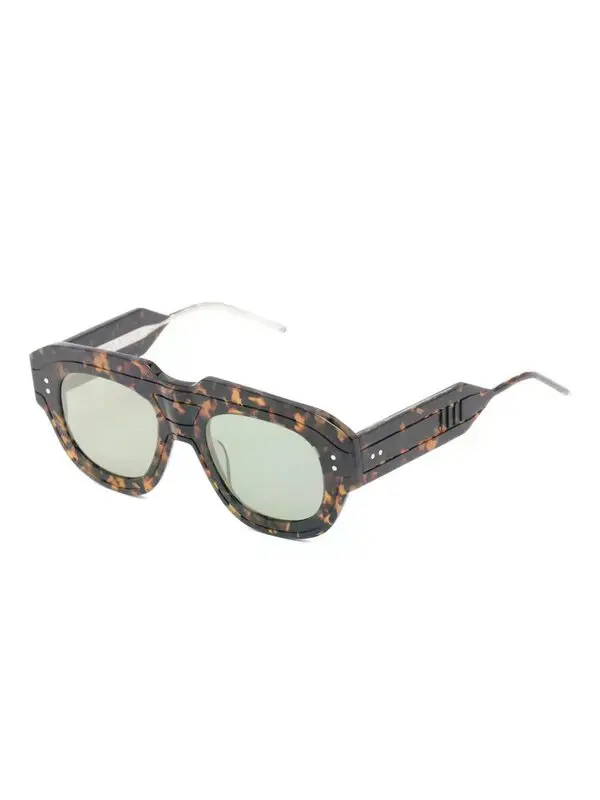 Thom Browne Geometric Sunglasses - Brown
