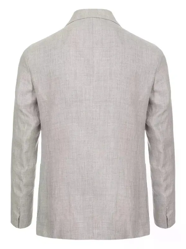 Eleventy Single-breasted Blazer - Grey