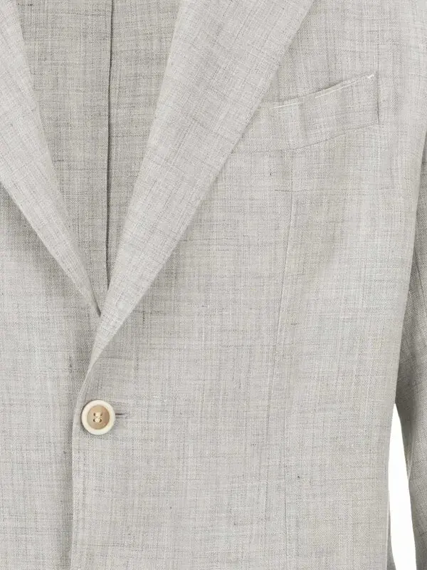 Eleventy Single-breasted Blazer - Grey