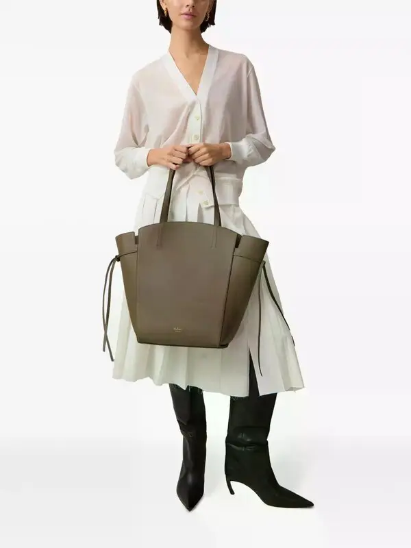 Mulberry Clovelly Leather Tote Bag - Green
