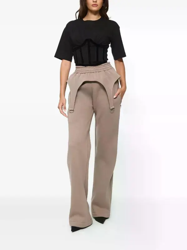 HAMZA Goddess Garter-strap Track Pants