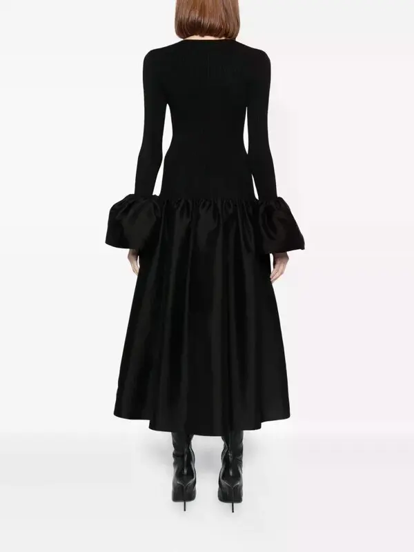 Cynthia Rowley Flared-sleeves Dress - Black