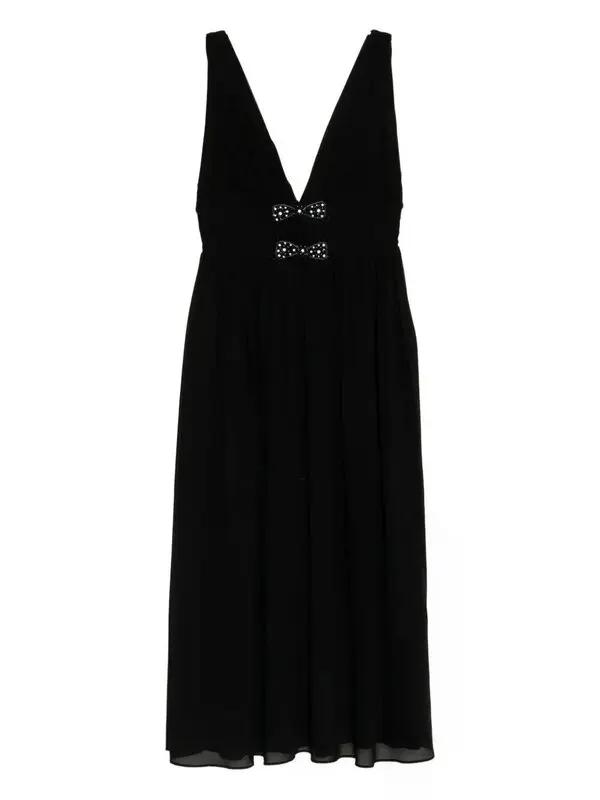 Cynthia Rowley Amelie Midi Dress - Black