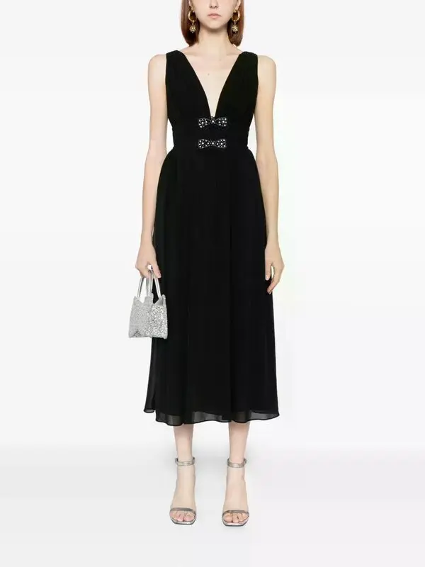 Cynthia Rowley Amelie Midi Dress - Black