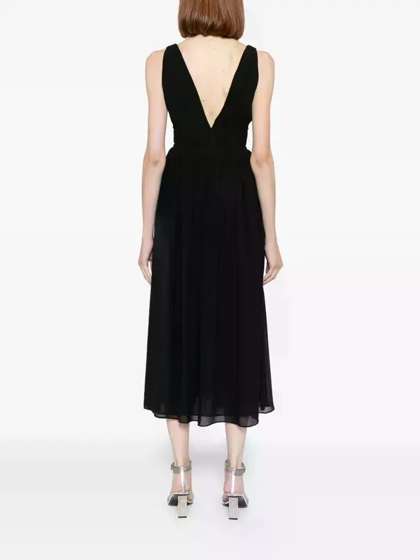 Cynthia Rowley Amelie Midi Dress - Black