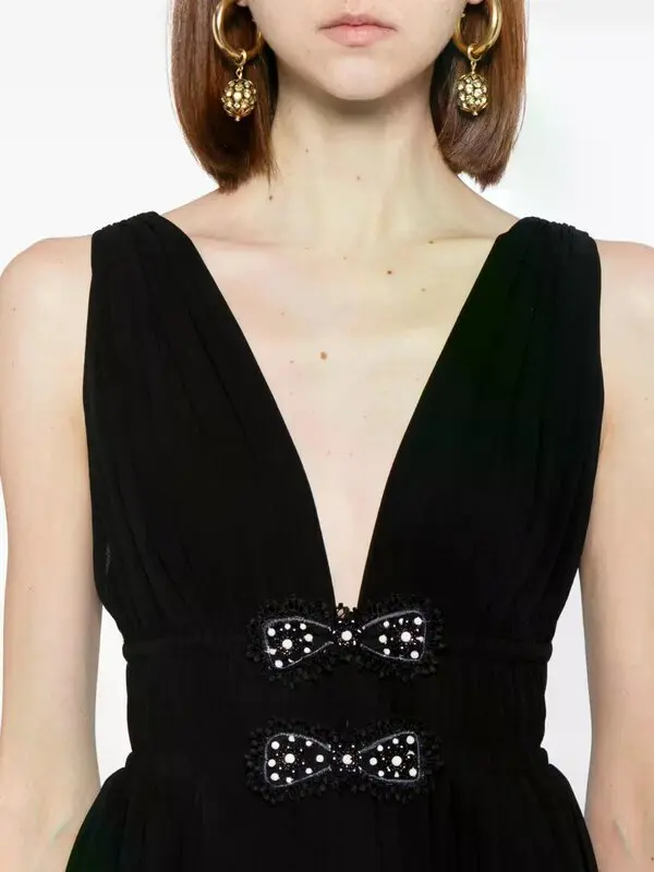 Cynthia Rowley Amelie Midi Dress - Black