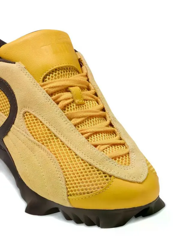 PUMA Beisser Mesh-panelled Sneakers - Yellow