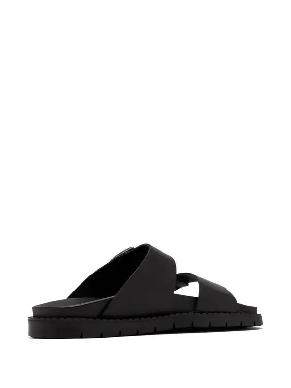 FORSA Curtis Buckle-strap Slides - Black