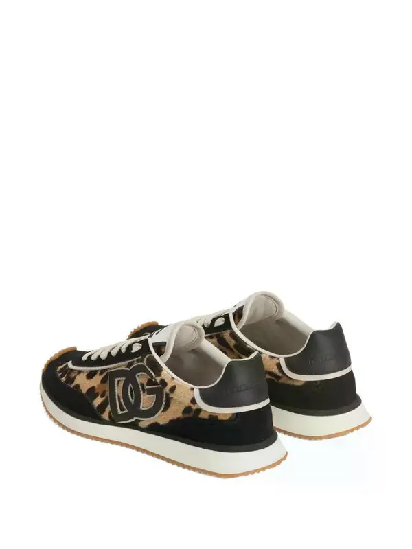 Dolce & Gabbana Leopard-print Sneakers - Black
