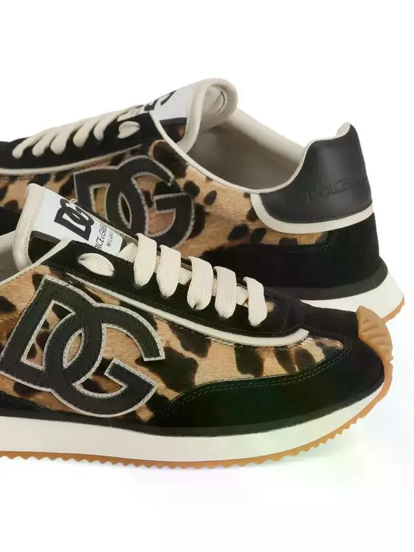 Dolce & Gabbana Leopard-print Sneakers - Black