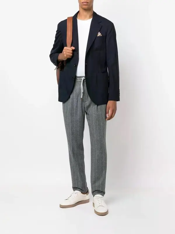 Brunello Cucinelli Stripe-pattern Straight Trousers