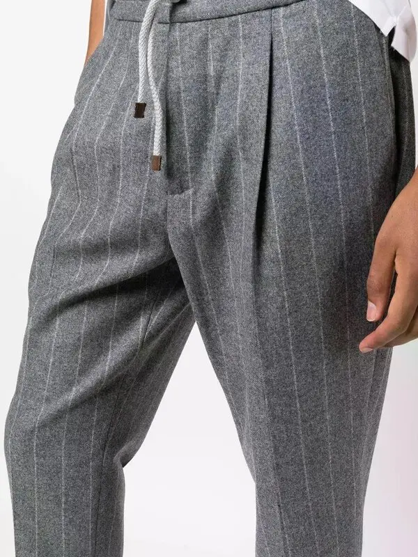 Brunello Cucinelli Stripe-pattern Straight Trousers