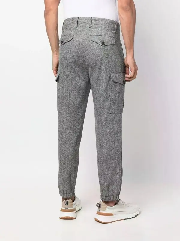 Brunello Cucinelli Chevron Knit Trousers