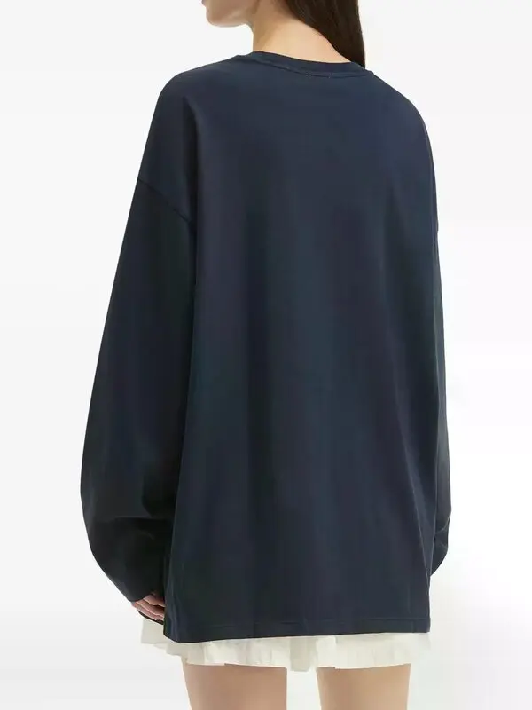 B+AB Slogan-print Long-sleeve T-shirt