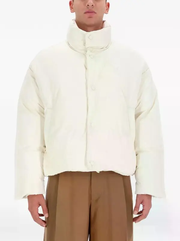 AMI Paris Funnel-neck Jacket - Neutrals