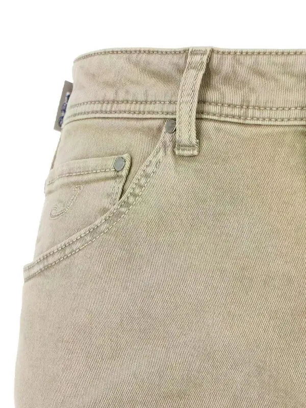 Jacob Cohen Scott Jeans With Logo Patch - Neutrals