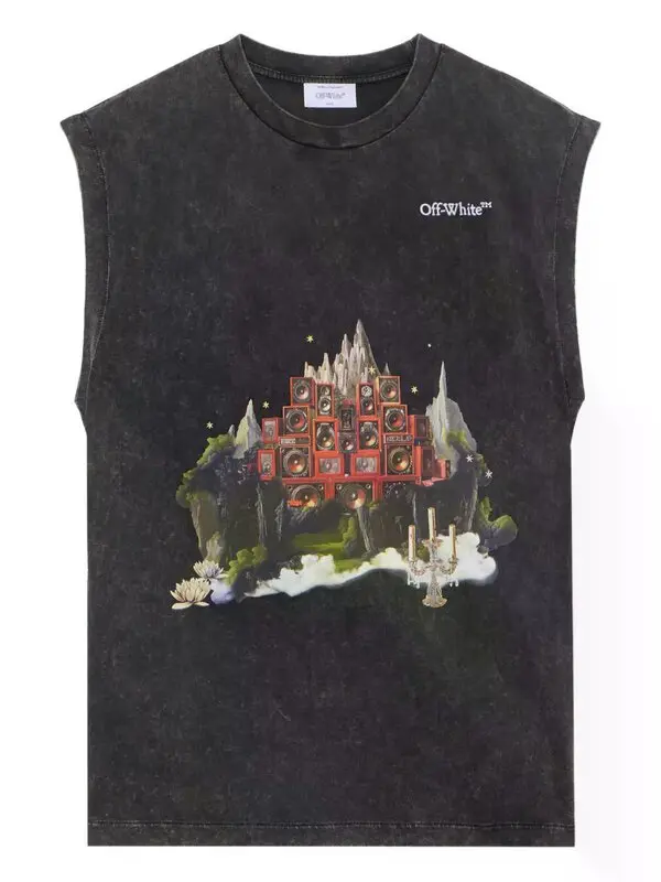 Off-White Landscape Arrow Tank Top - Grey
