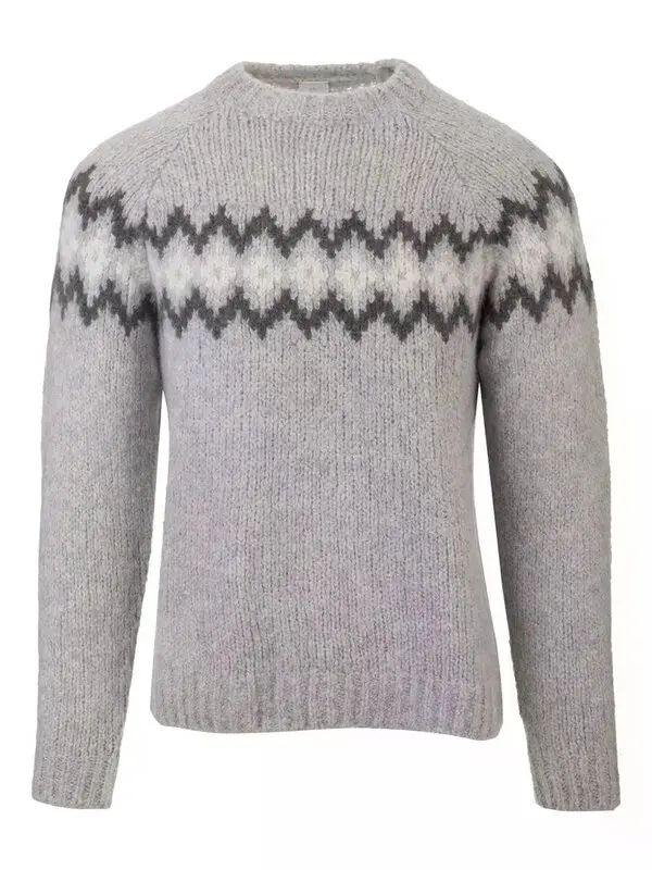 Eleventy Patterned Jacquard Sweater