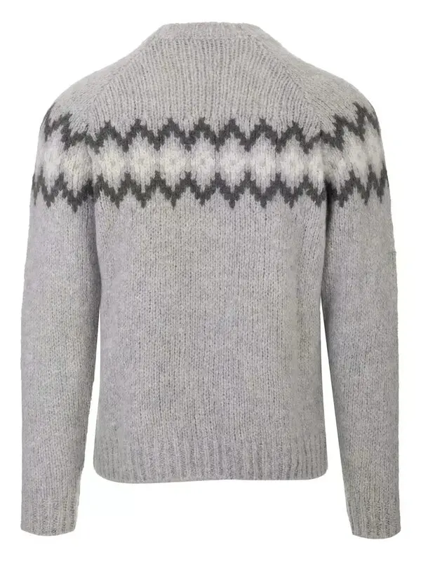 Eleventy Patterned Jacquard Sweater
