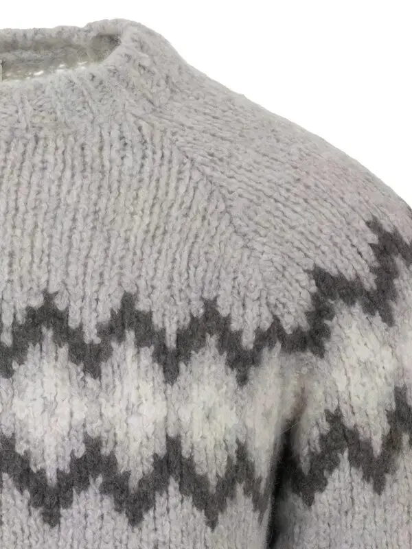 Eleventy Patterned Jacquard Sweater